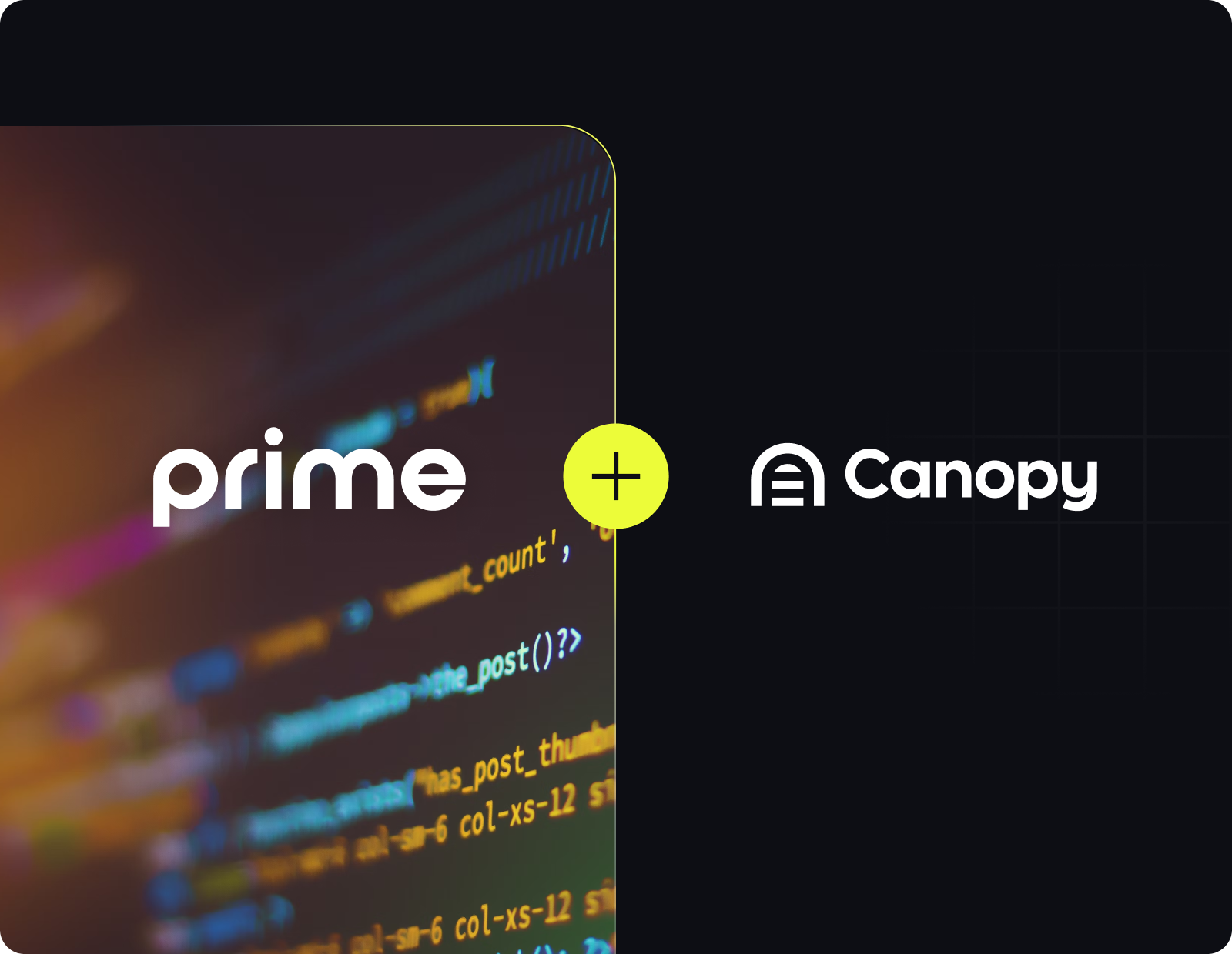 Canopy + Prime | Demo the platform